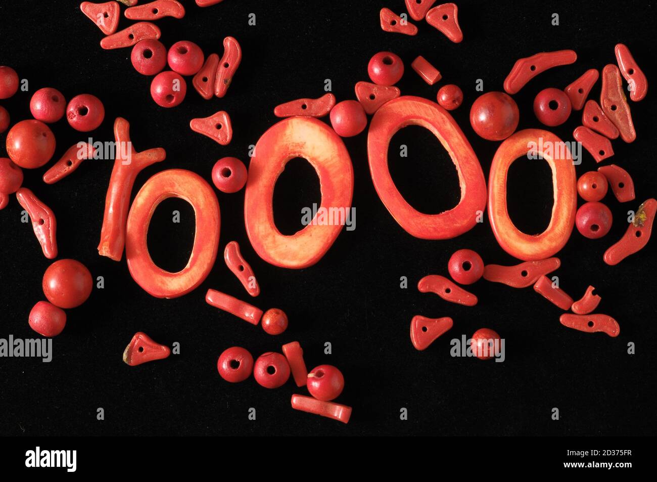 Red Coral Stones Stock Photo - Alamy