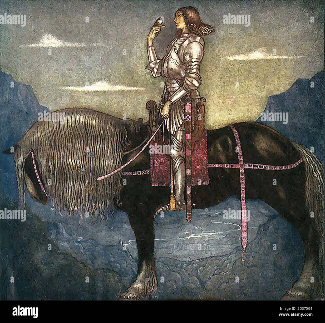 Bauer John - a Knight Rode Forth 1 - Swedish School - 19th Century ...