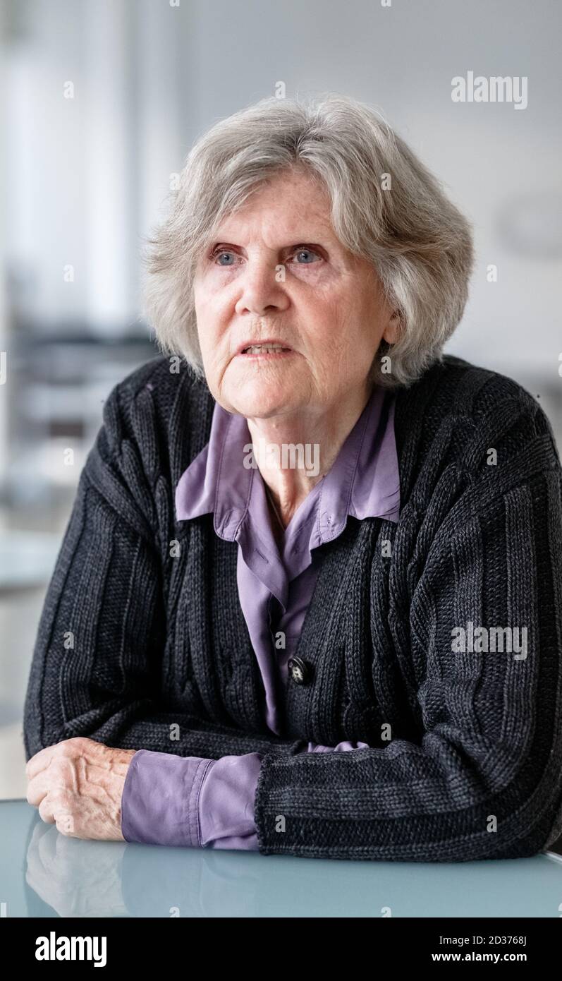 Hamburg, Germany. 06th Oct, 2020. The German soprano Anja Silja sits in ...