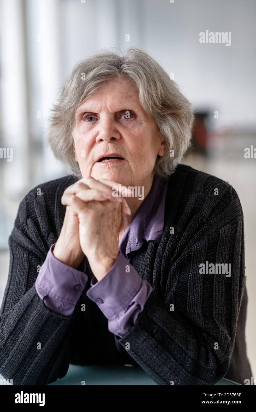 Hamburg, Germany. 06th Oct, 2020. The German soprano Anja Silja sits in ...