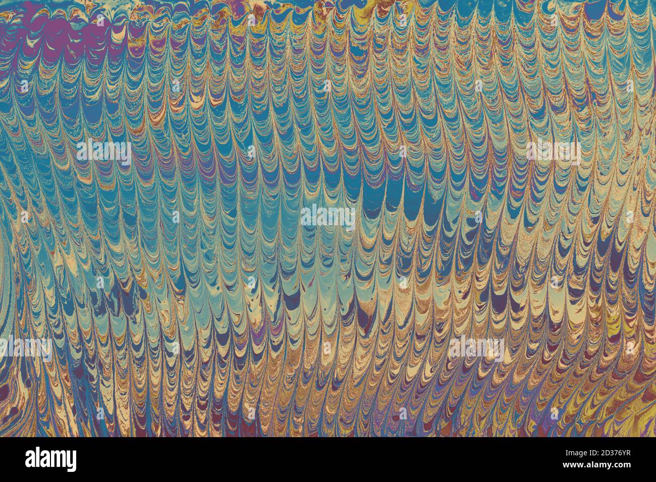 Abstract background of an oil painting with colorful swirly and wavy ...