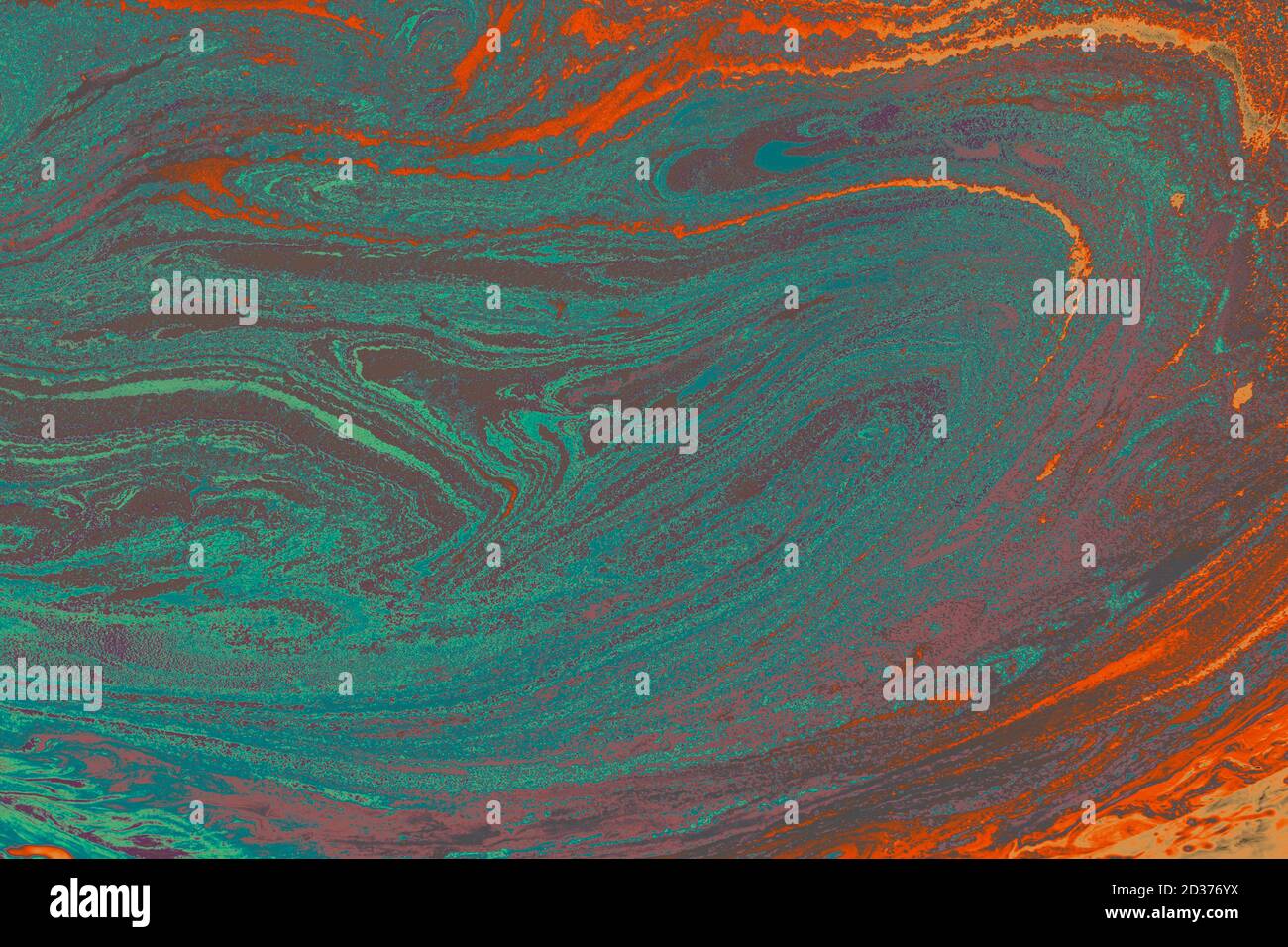 Abstract background of an oil painting with colorful swirly and wavy ...