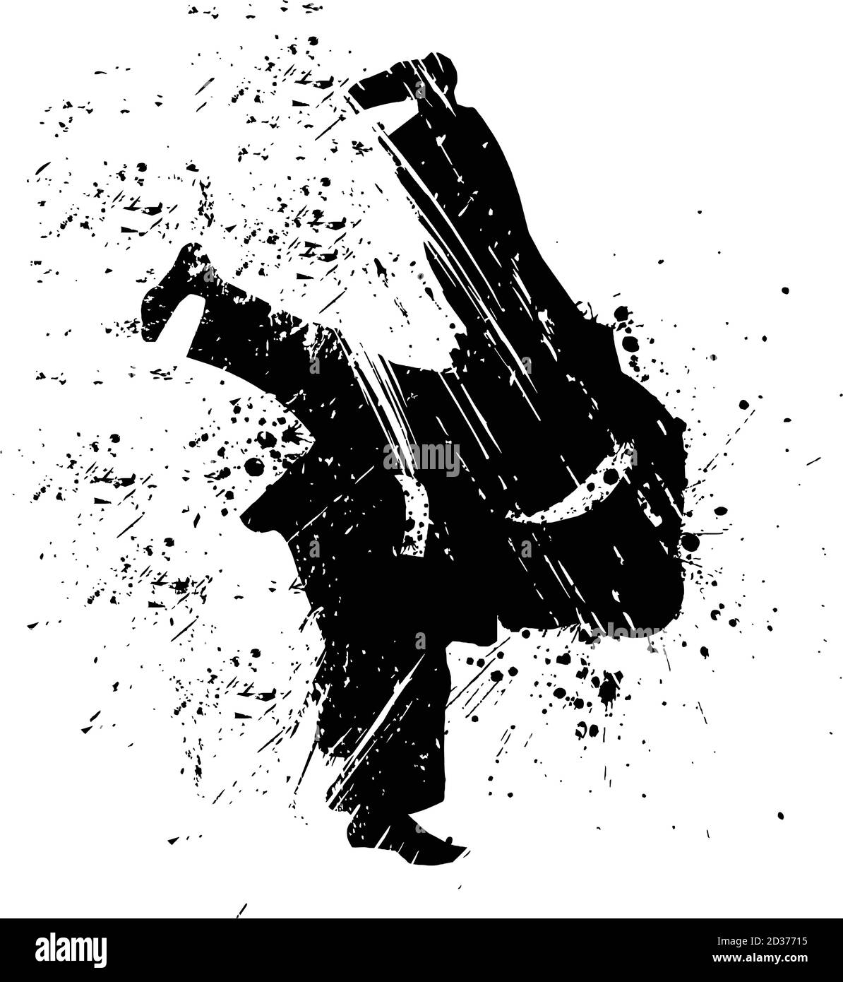 Judo kick Black and White Stock Photos & Images - Alamy