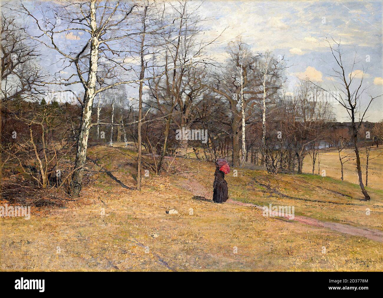 BergströM Alfred - Early Spring - Swedish School - 19th Century Stock ...
