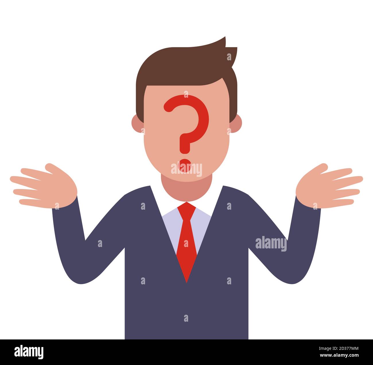 a man with an unknown appearance. hide the identity of a man. flat ...