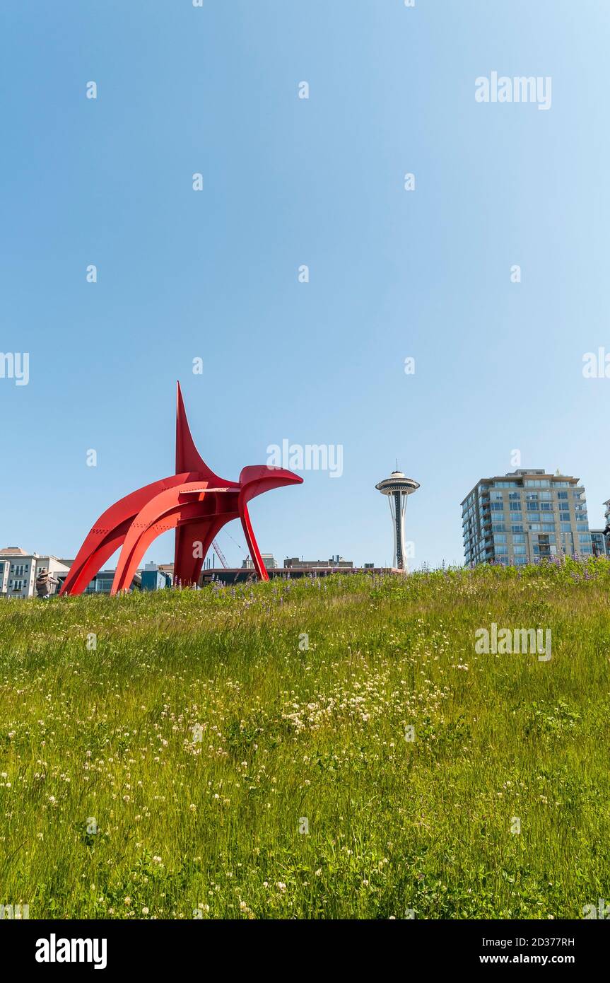 Alexander Calder's Eagle sculpture in Olympic Sculpture Park, Belltown ...