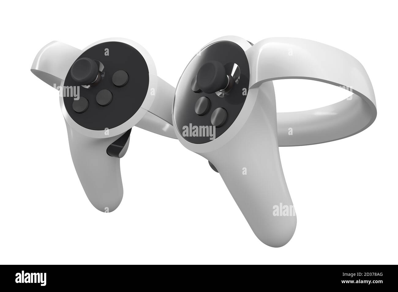 Virtual reality controllers for online and cloud gaming isolated on ... Virtual reality controllers for online and cloud gaming isolated on ...