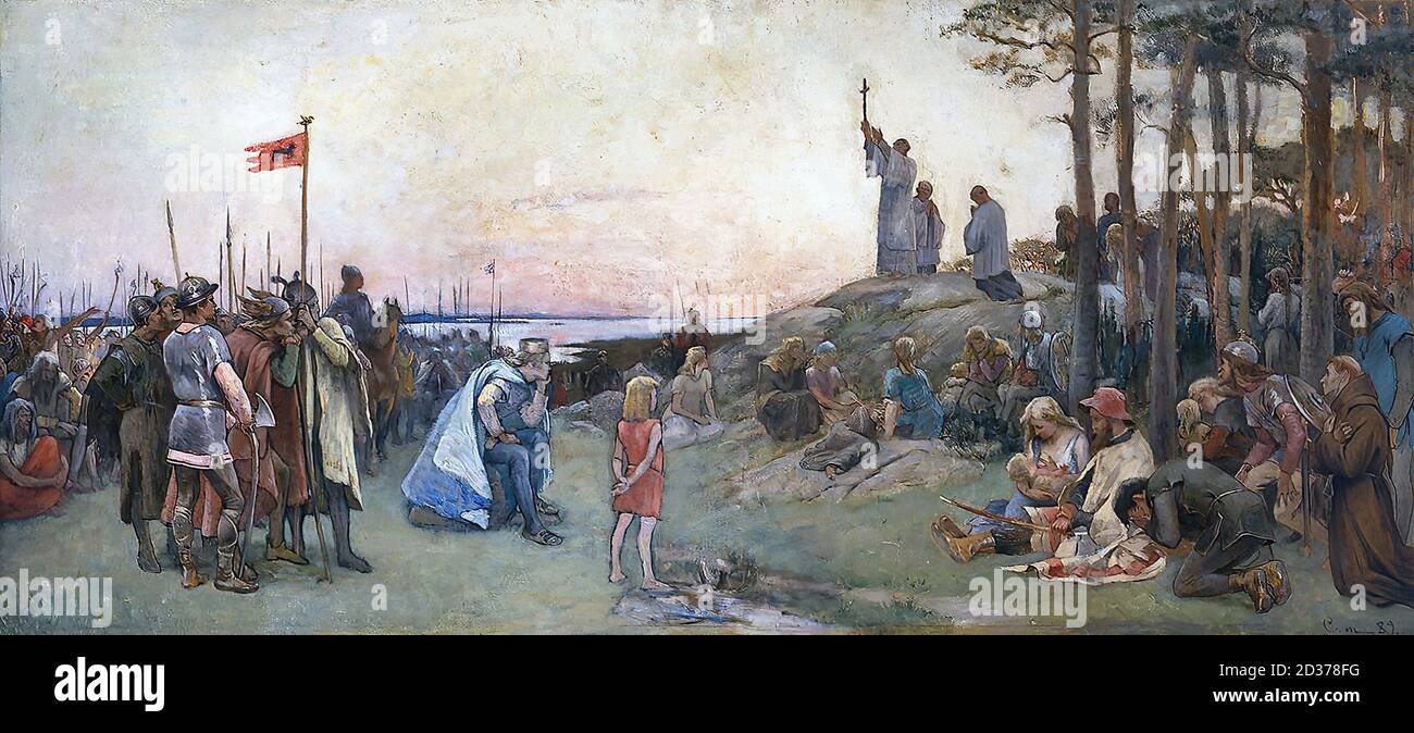 Cederstrom Gustaf - Ansgar Preaching Christianity - Swedish School ...