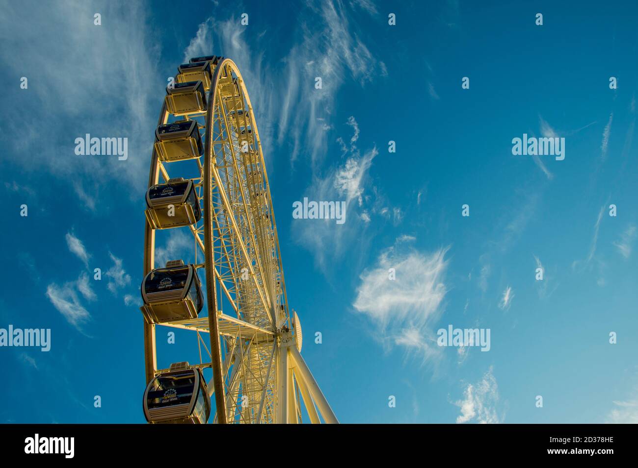 The Great Wheel (Ferris wheel) at Seattle's Pier 57 on Seattle Waterfront, Washington State, USA ...