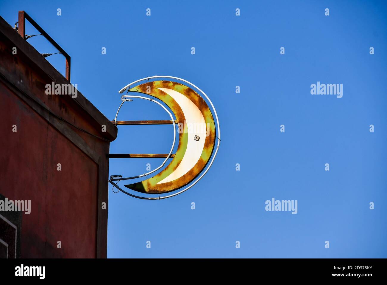 golden euro sign on blue sky, photo as background Stock Photo - Alamy