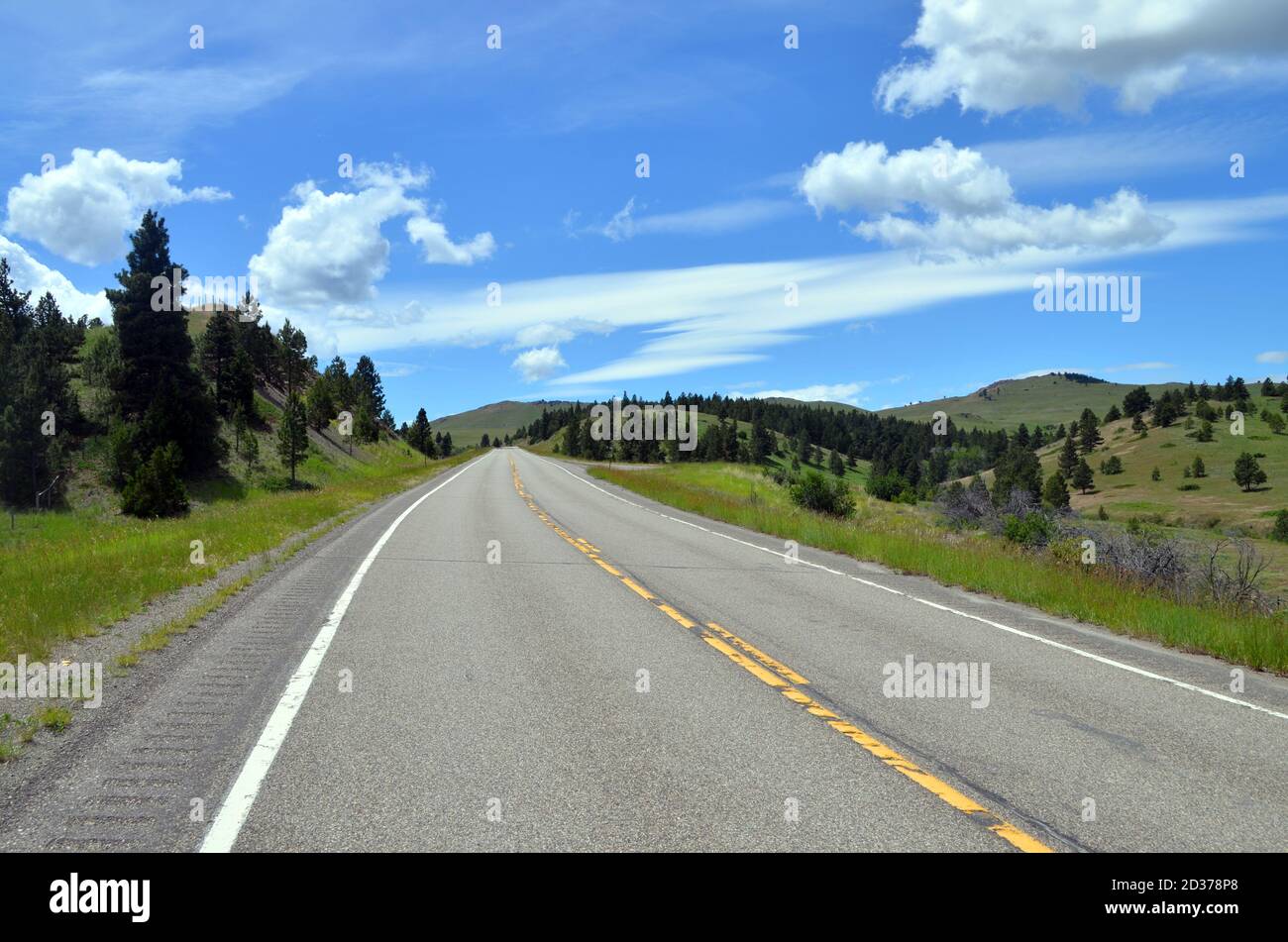 Montana - Scenic Highway 287 Stock Photo - Alamy