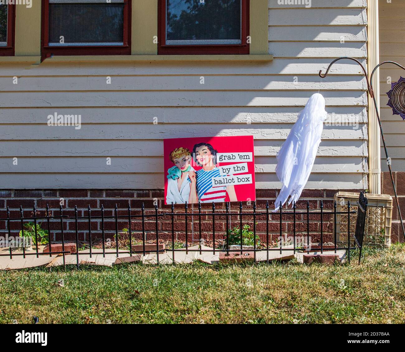 A yard sign urging people to vote in the upcoming election Stock Photo ...