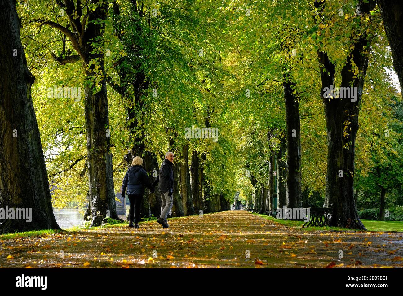 Elderly couple walking hand in hand hi-res stock photography and images ...