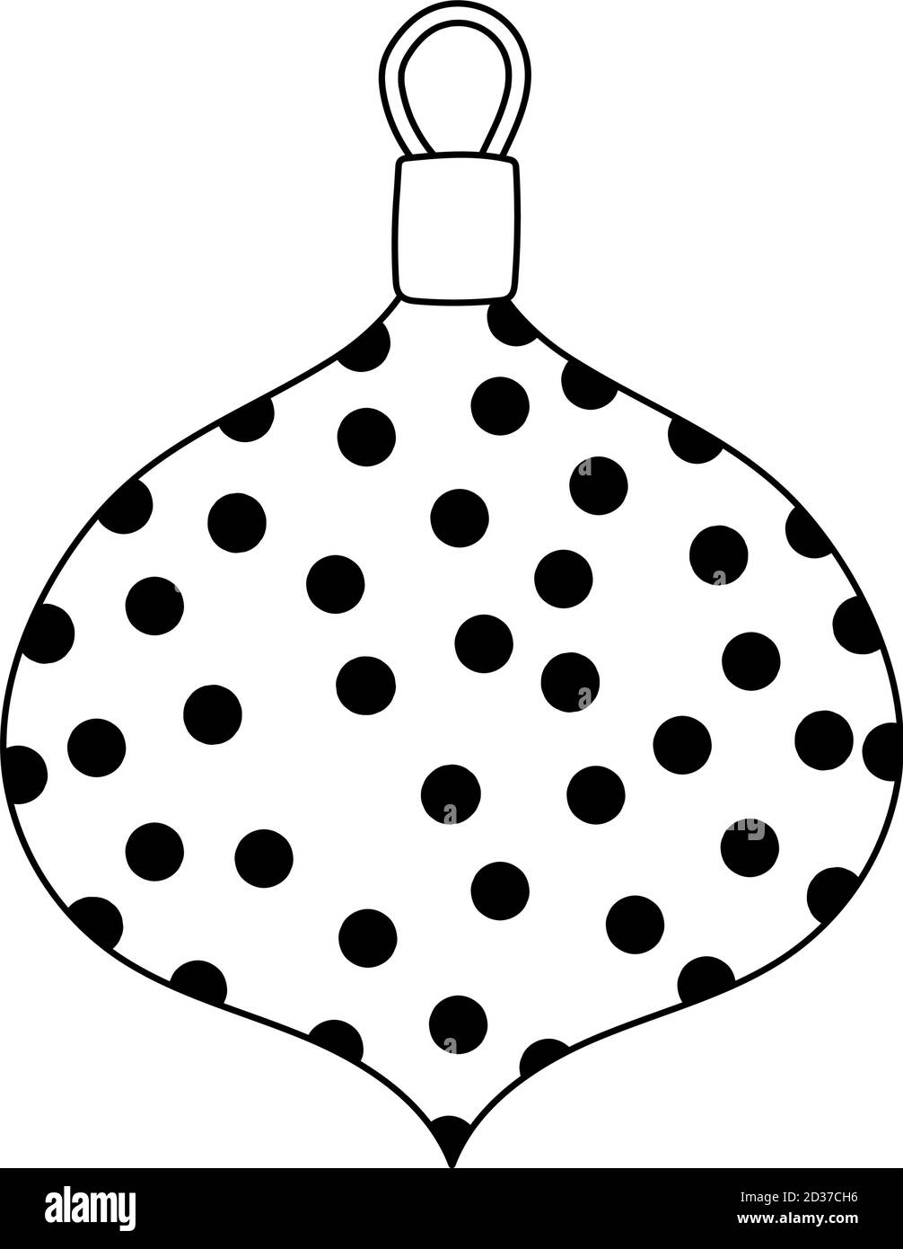 merry christmas, dotted ball decoration celebration, isolated design ...
