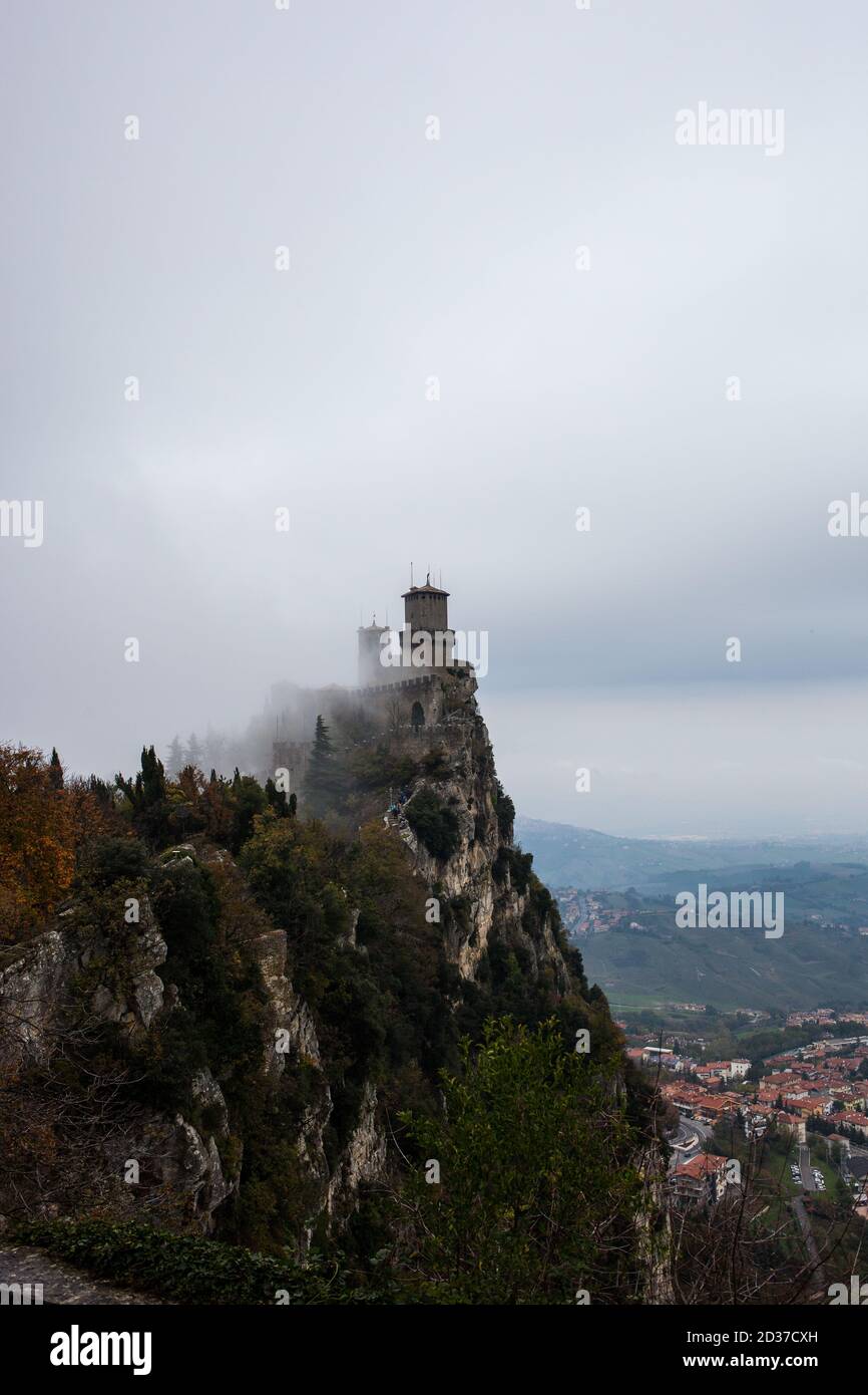 San Marino, Monte titano view Stock Photo - Alamy