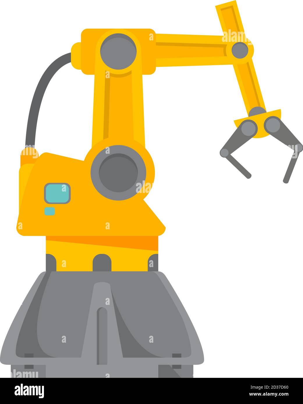 Industrial mechanical robotic arm.Manufacture technology industry assembly Stock Vector Image ...