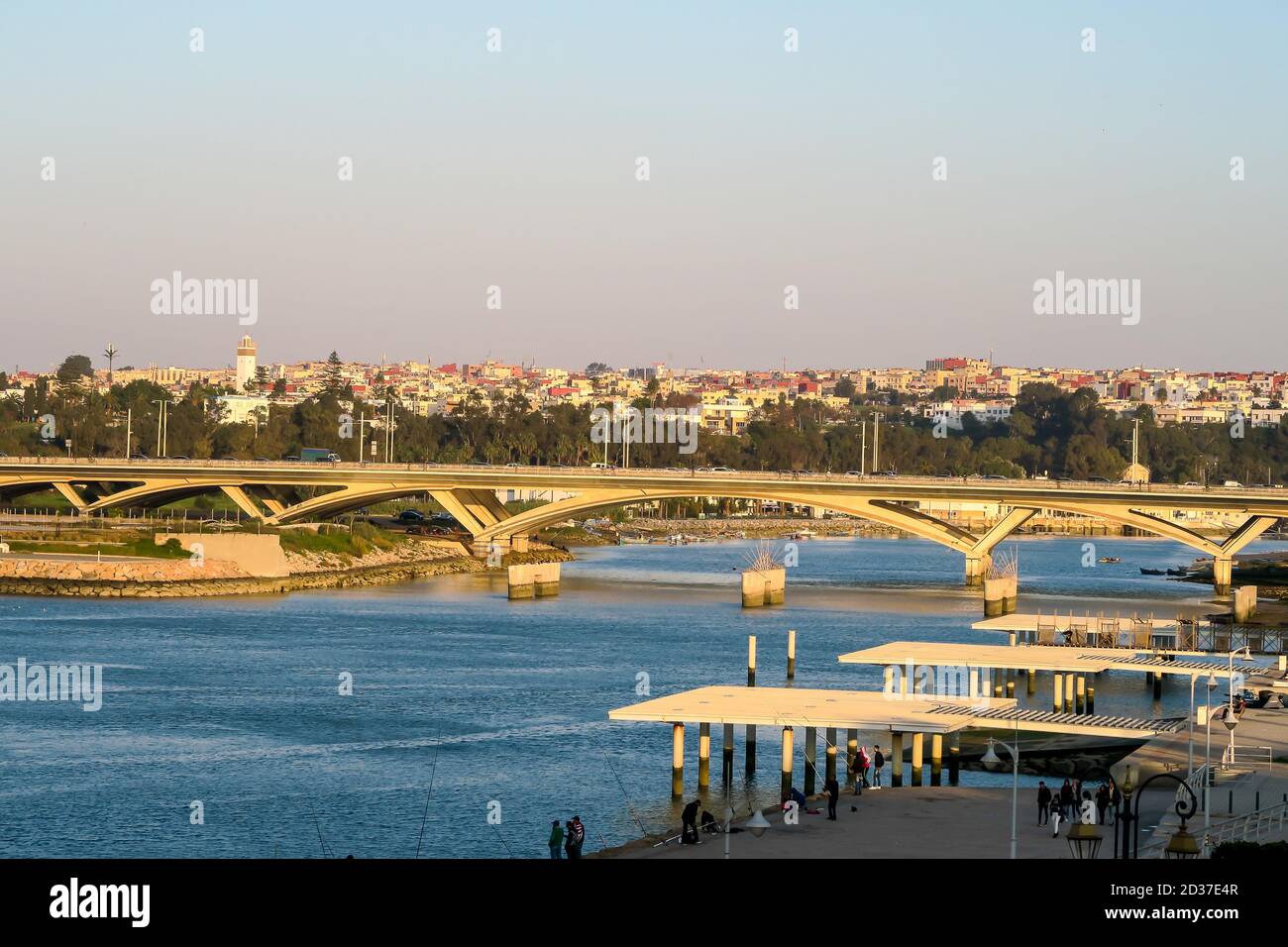 panoramic view of rabat city capital morocco, photo as background Stock ...