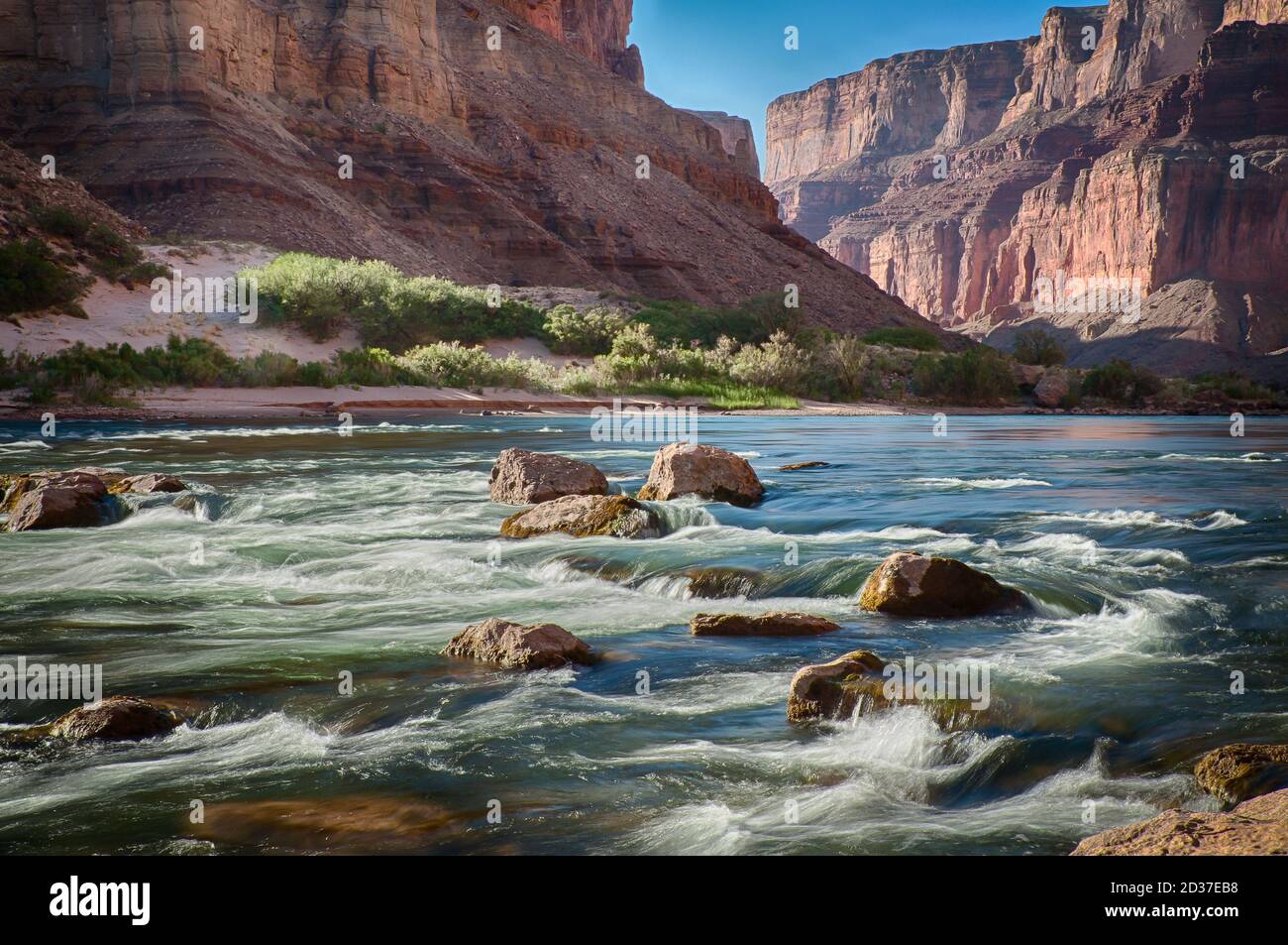 The Colorado River runs through the Grand Canyon Stock Photo - Alamy