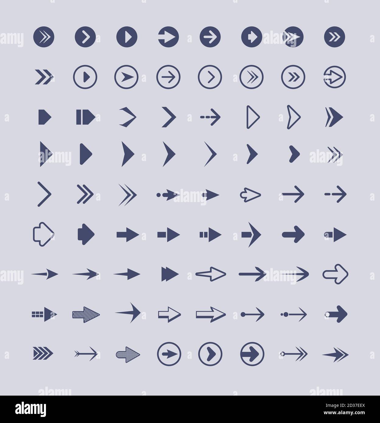 Direction arrows. Infographic web buttons signs and icons vector arrows ...