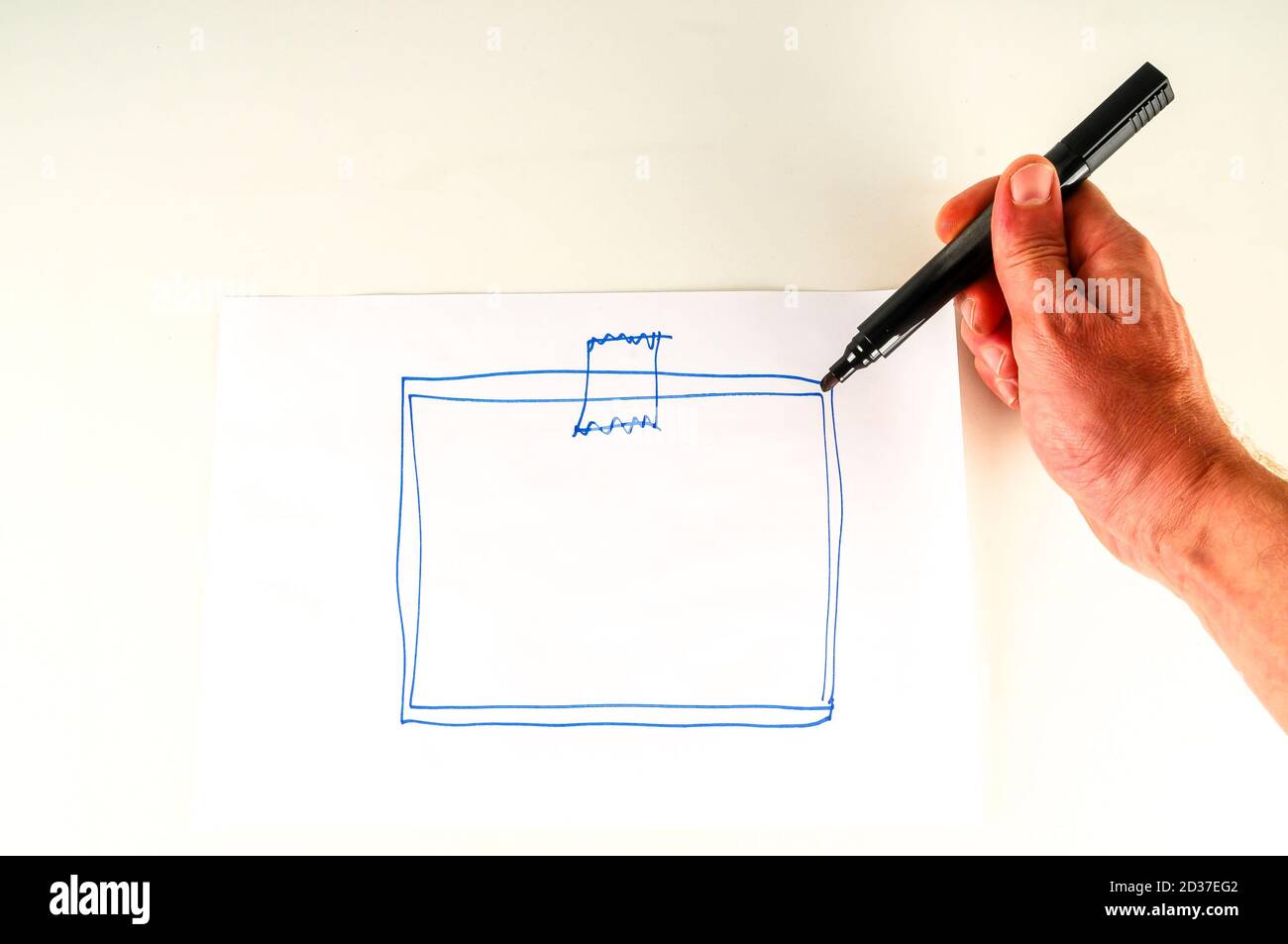 Close-up of sheet with drawing Stock Photo - Alamy