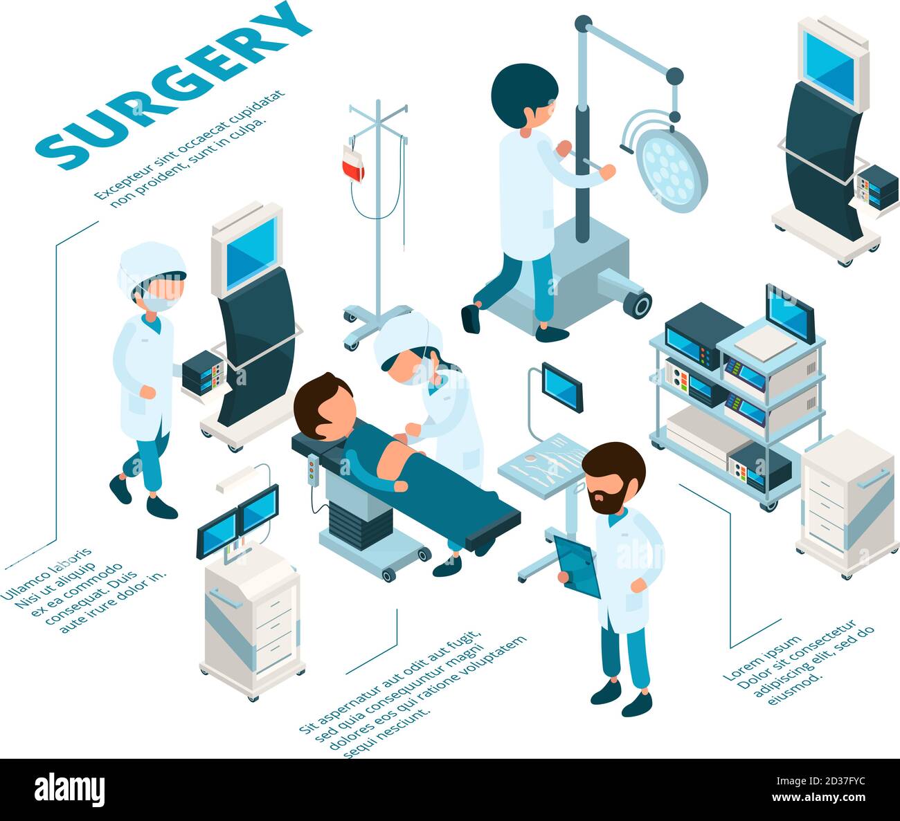 Doctor operating hospital Stock Vector Images - Alamy