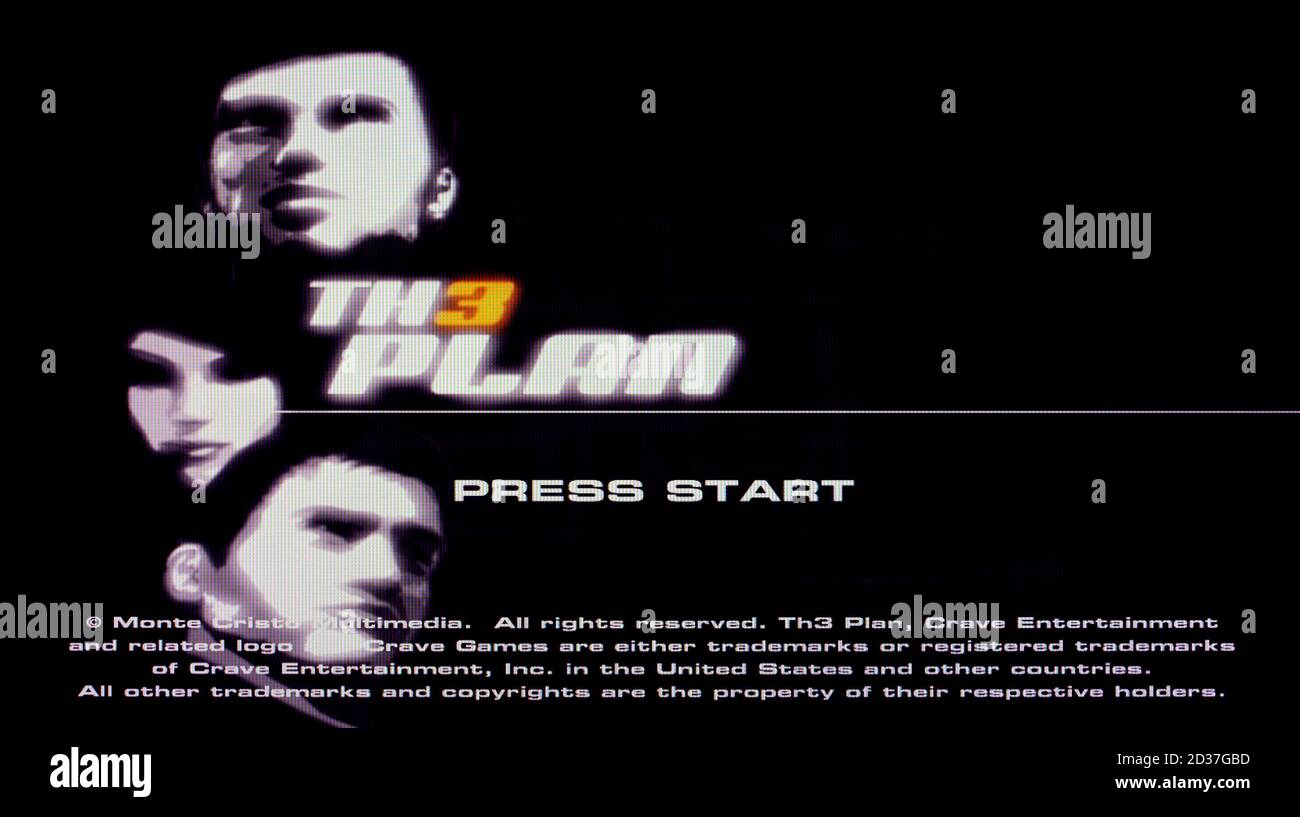 Th3 Plan - Sony Playstation 2 PS2 - Editorial use only Stock Photo - Alamy