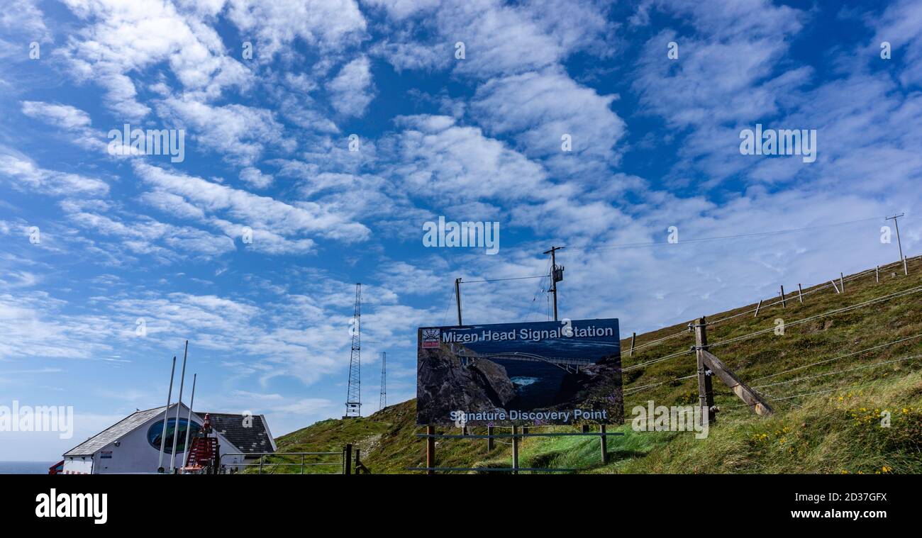 The Mizen Head Signal Station, Cork, Ireland. The building is now a ...