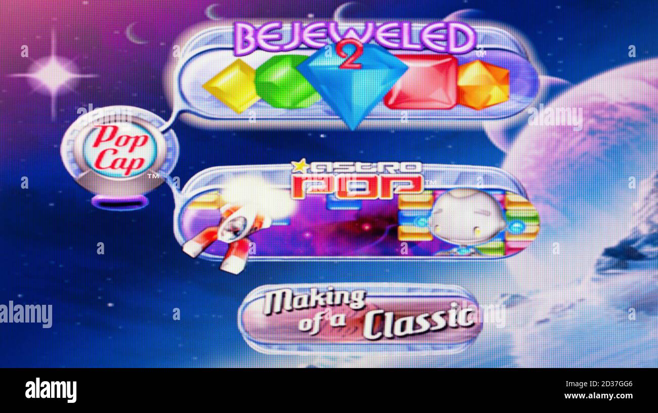 Pop Cap - Astro Pop - Bejeweled 2 - Sony Playstation 2 PS2 - Editorial ...
