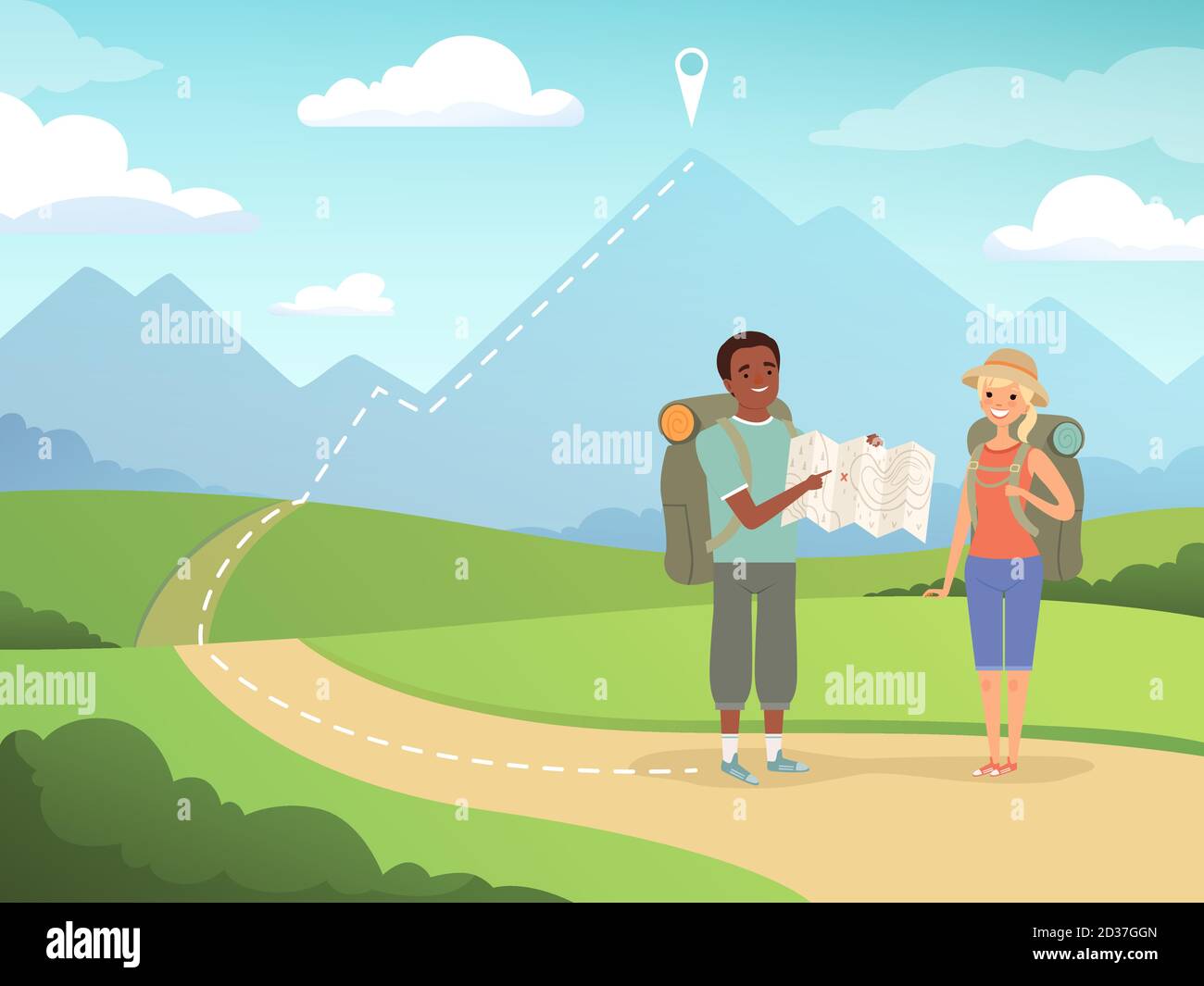 Hiker view Stock Vector Images - Alamy