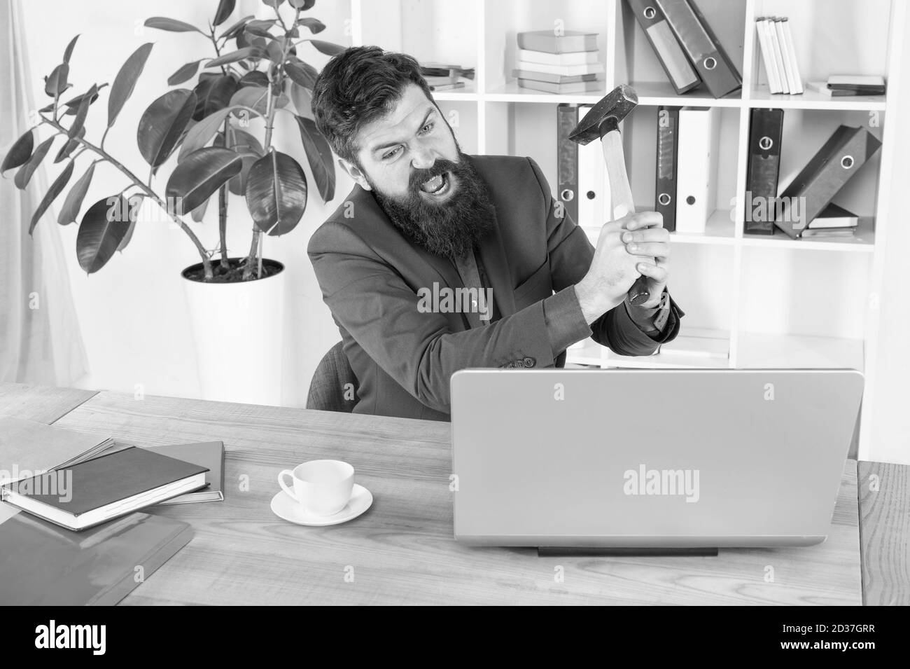 Angry user Black and White Stock Photos & Images - Alamy