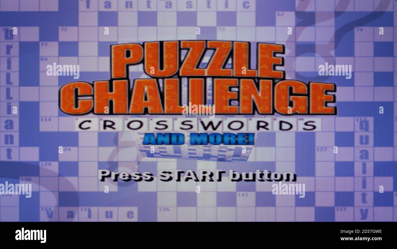 Puzzle Challenge - Sony Playstation 2 PS2 - Editorial use only Stock ...