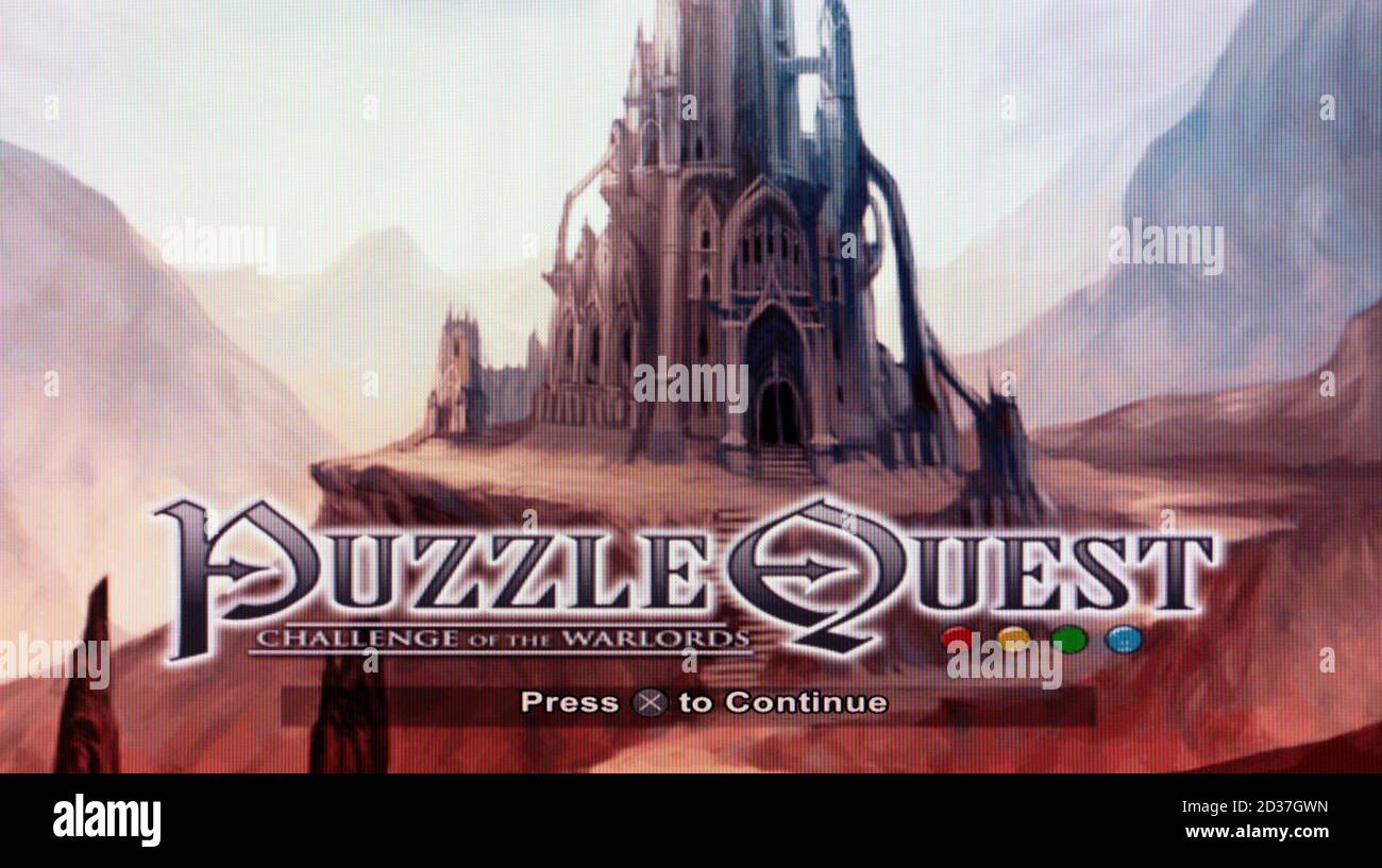 Puzzle Quest - Sony Playstation 2 PS2 - Editorial use only Stock Photo ...