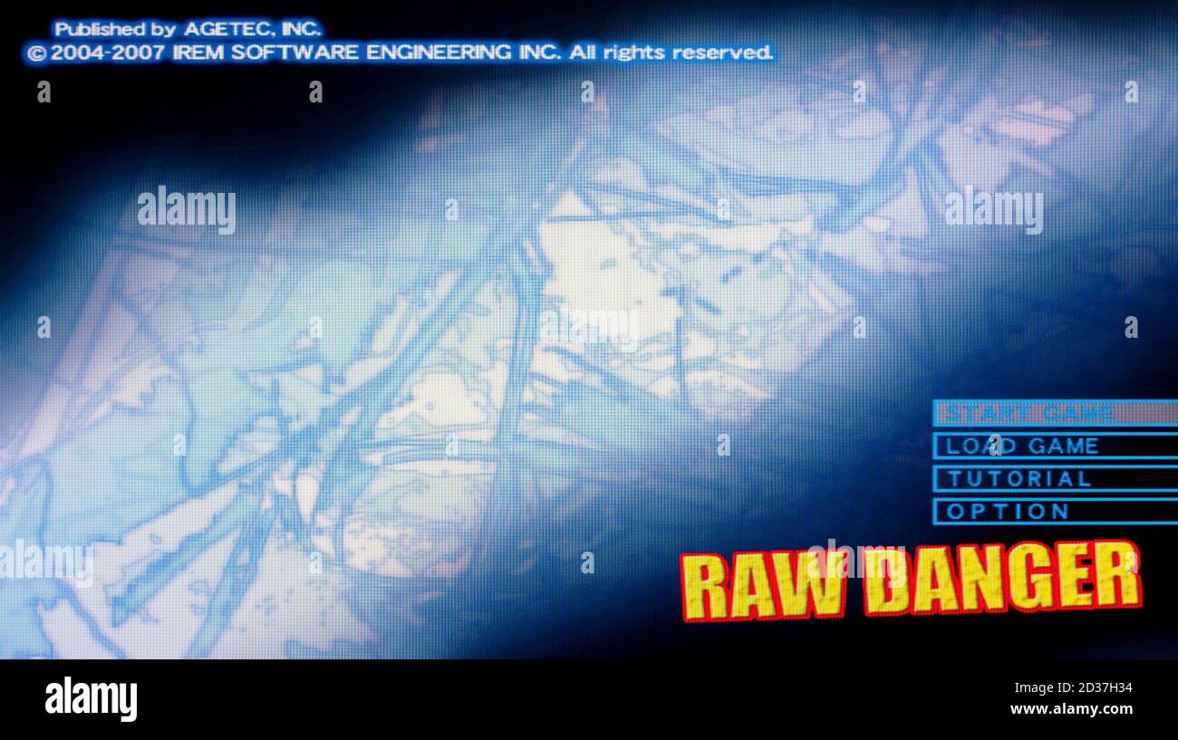 RAW Danger - Sony Playstation 2 PS2 - Editorial use only Stock Photo ...