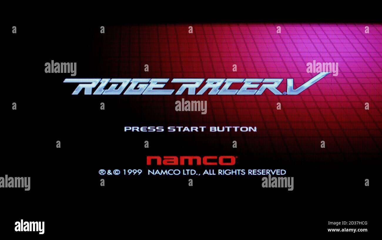 Ridge Racer V - Sony Playstation 2 PS2 - Editorial use only Stock Photo ...