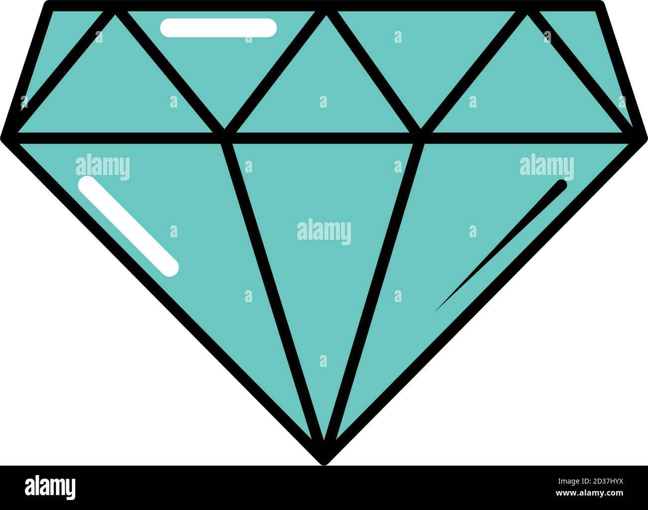 diamond gem pop art comic style, flat icon vector illustration Stock ...