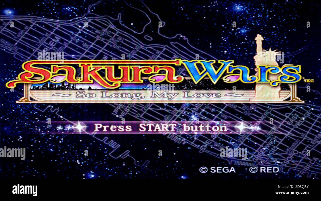 Sakura Wars - So Long My Love - Sony Playstation 2 PS2 - Editorial use ...