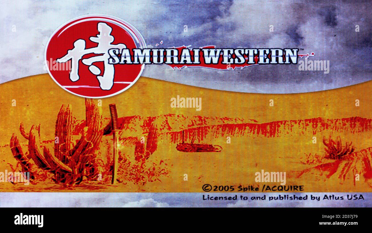Samurai Western - Sony Playstation 2 PS2 - Editorial use only Stock ...