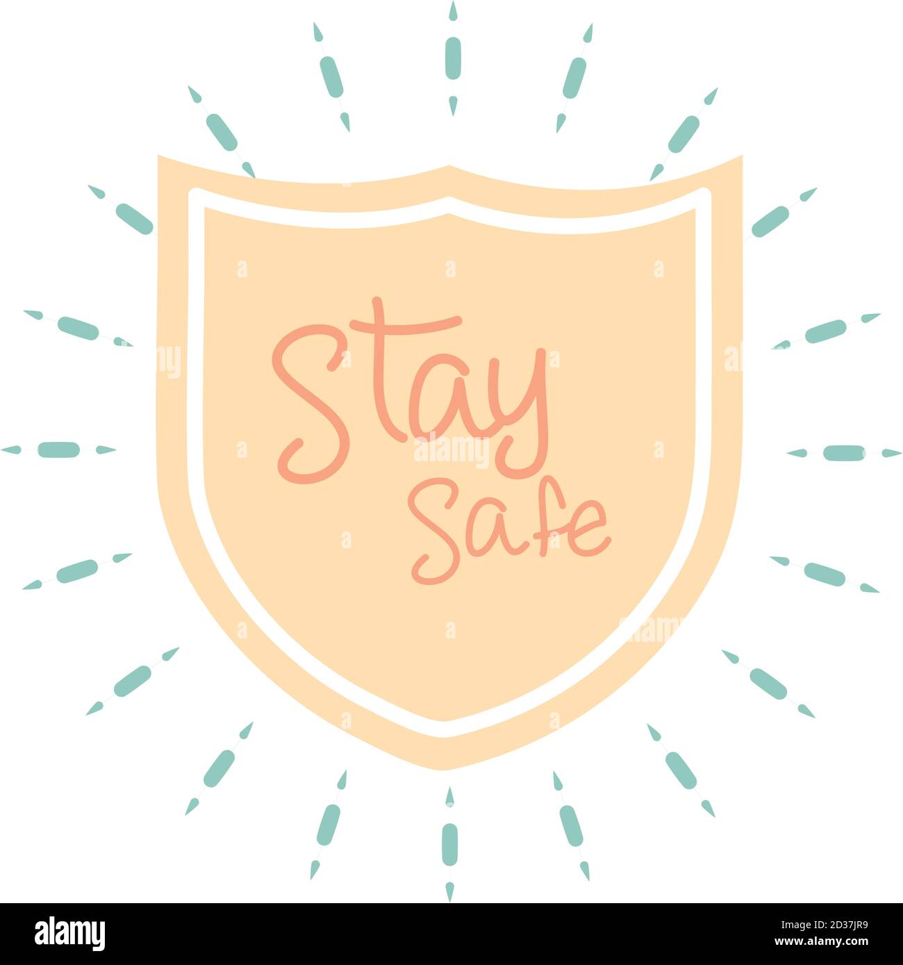 new normal, stay safe, after coronavirus, hand made style flat vector ...