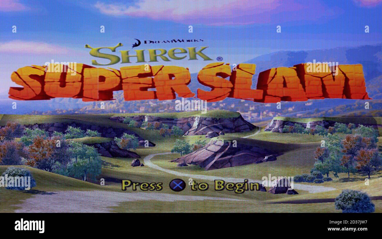 Shrek - Super Slam - Sony Playstation 2 PS2 - Editorial use only Stock ...