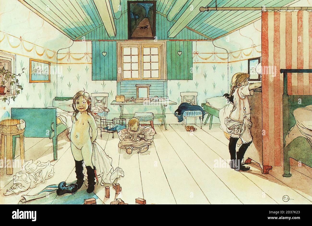 Larsson Carl - at Home - Mamma's and the Small Girls' Room - Swedish ...