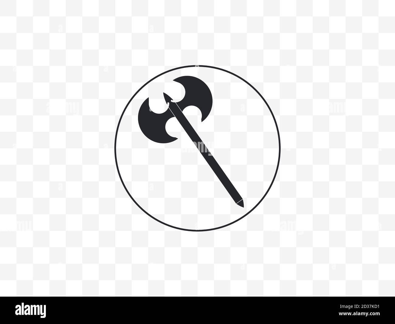 Axe, tool, fantasy, game icon. Vector illustration, flat design Stock ...