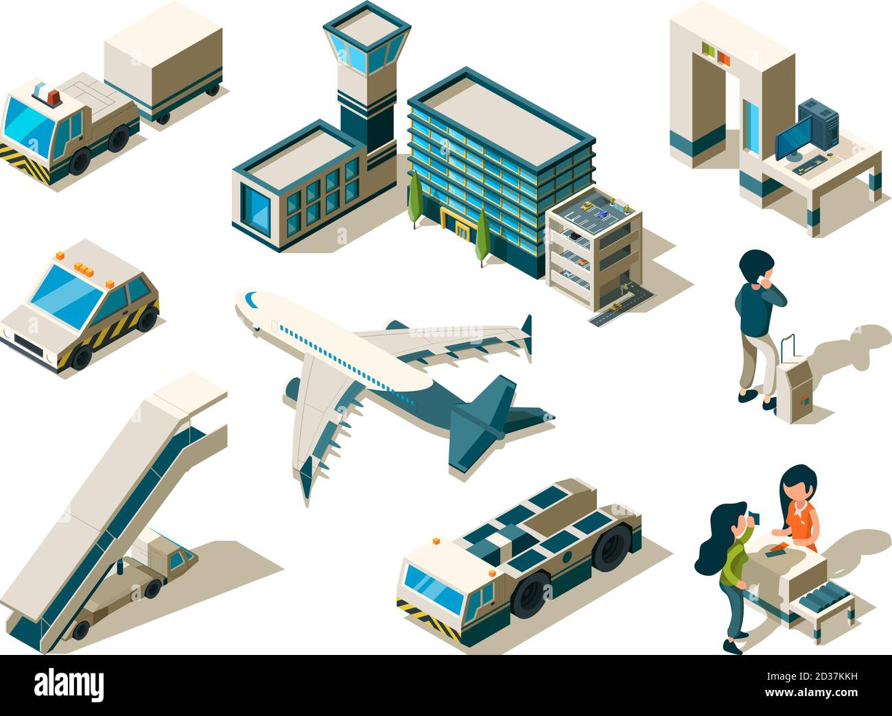 International airport terminal 3d Cut Out Stock Images & Pictures - Alamy