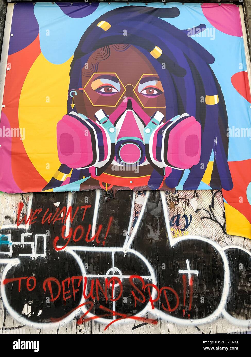 Seattle, USA - Sep - 20, 2020: Graffiti in the Pioneer Square ...