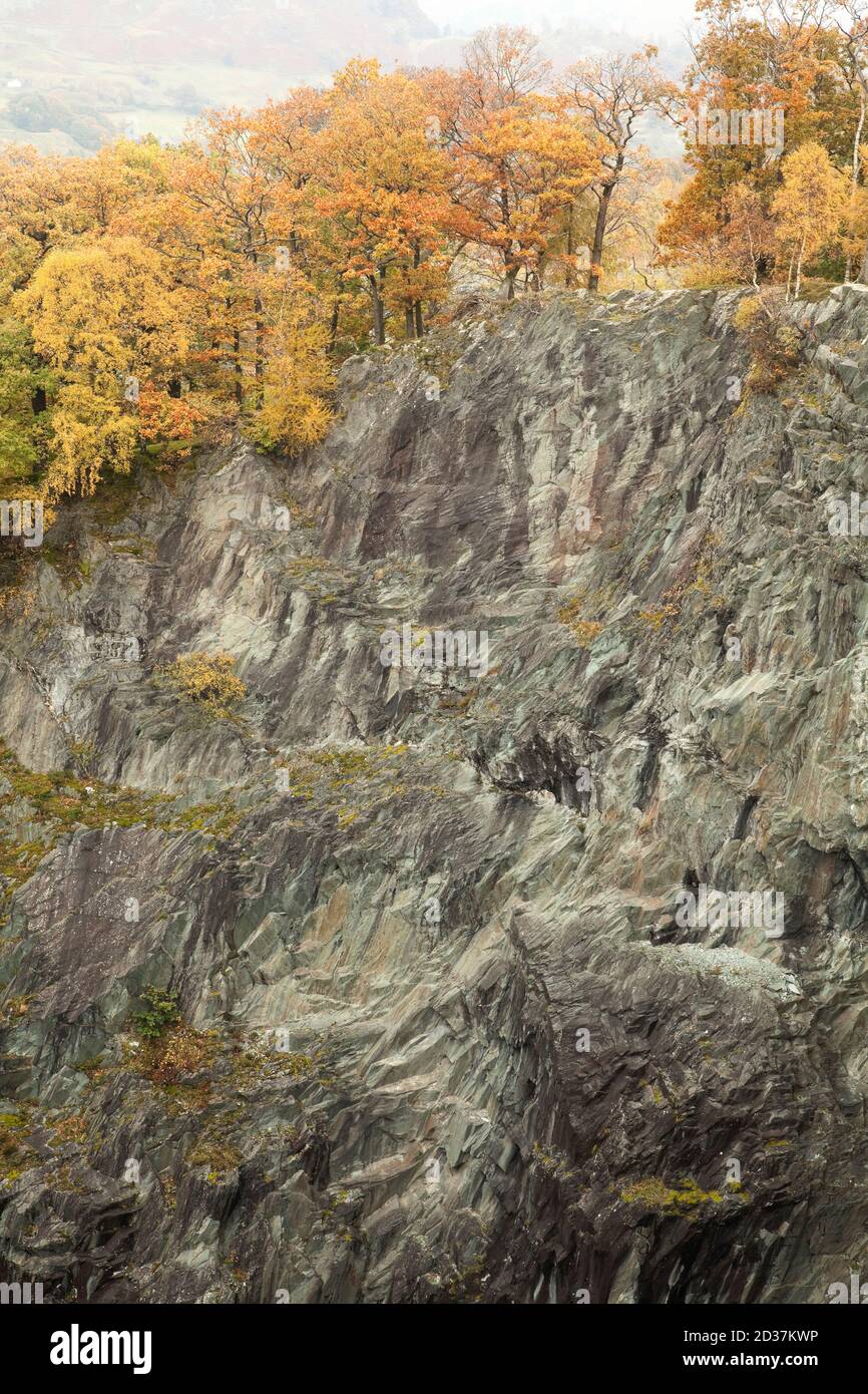 The disused slate quarry at Hodge Close, Cumbria, UK Stock Photo - Alamy