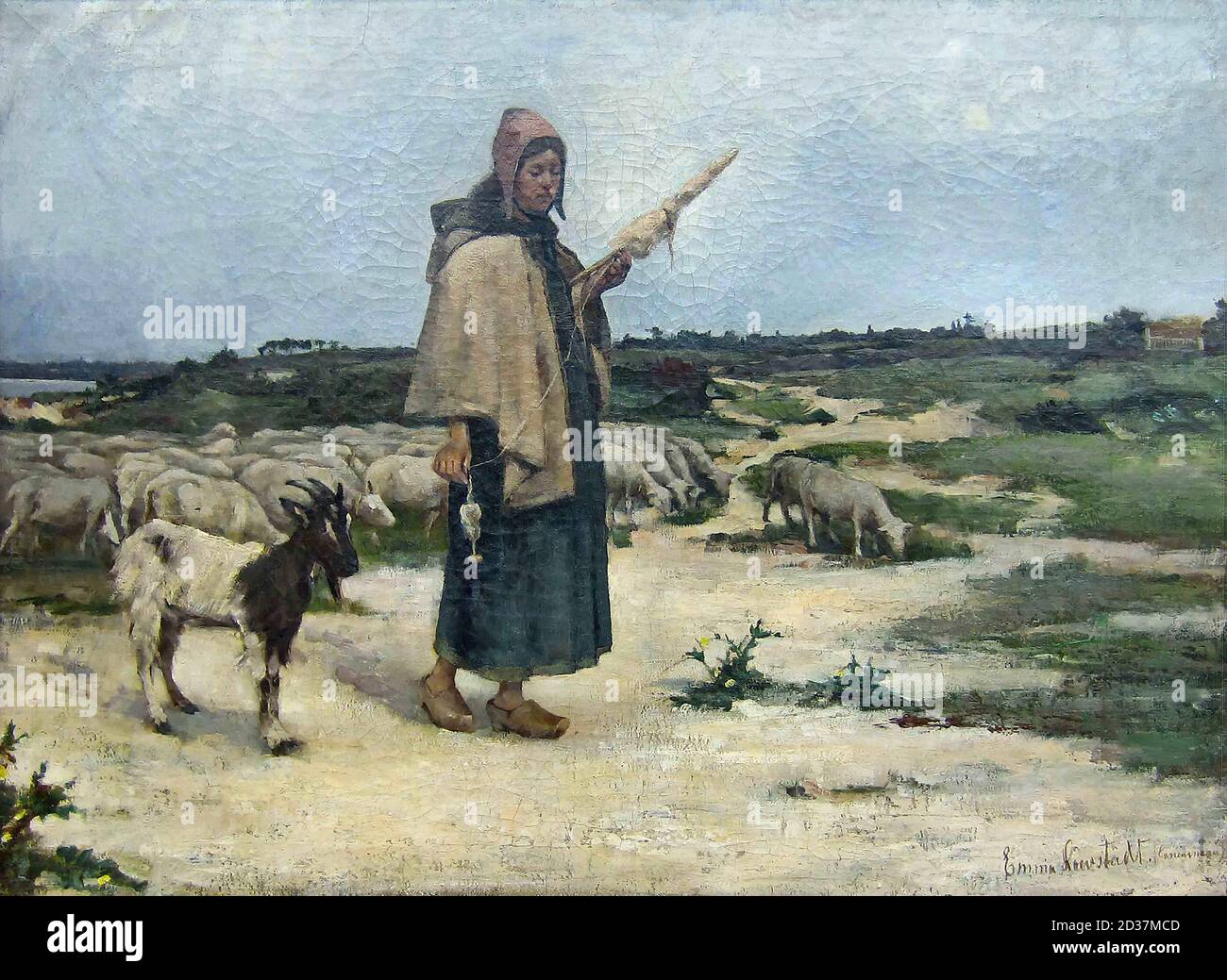 Lowstadt-Chadwick Emma - Shepard Girl - Swedish School - 19th Century ...