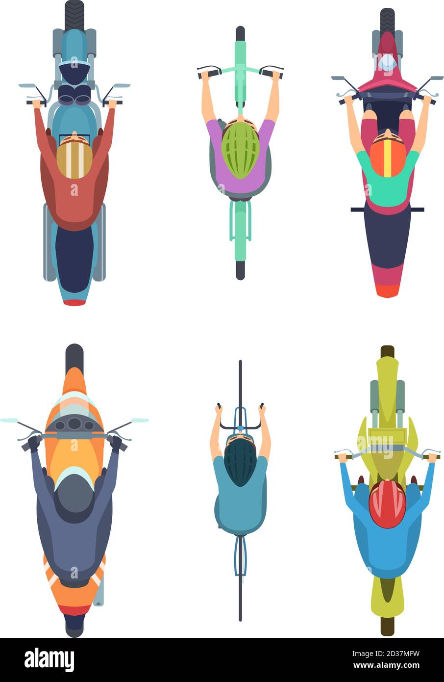 Bicycle and motorcycles Stock Vector Images - Alamy