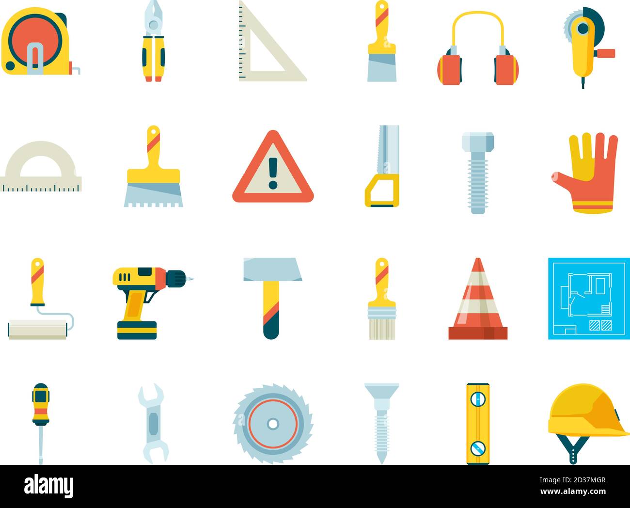 Construction equipment. Industrial tools for builders crane saw ...