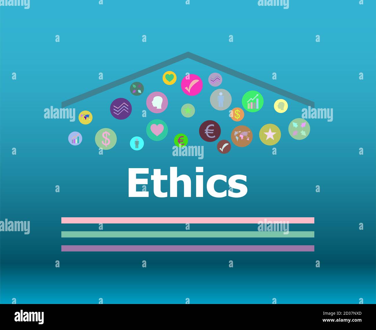 Text Ethics on digital background. social concept Stock Photo - Alamy