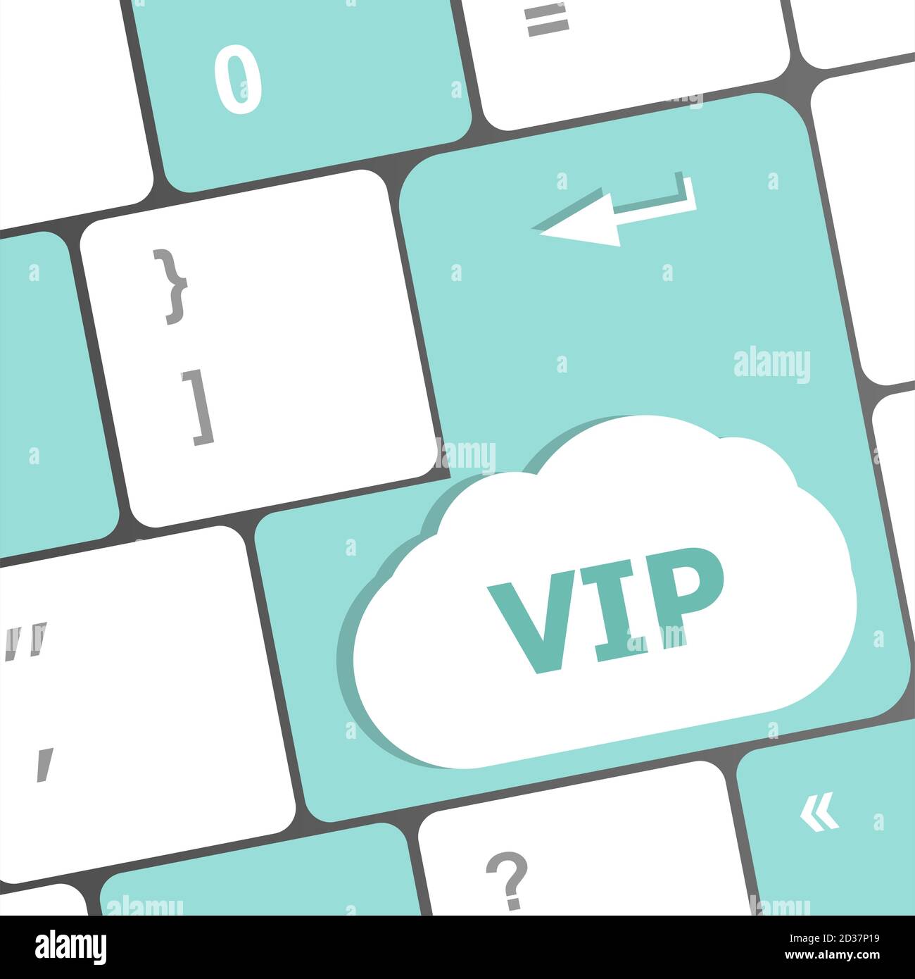 VIP written button keys on computer keyboard Stock Photo - Alamy