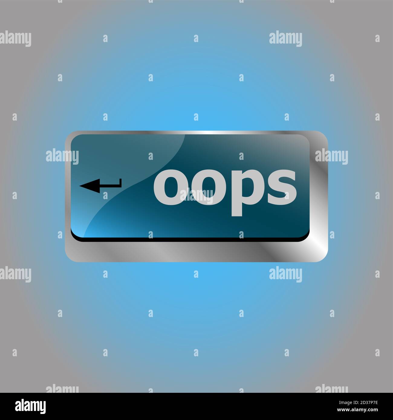 The word oops on a computer keyboard key Stock Photo - Alamy